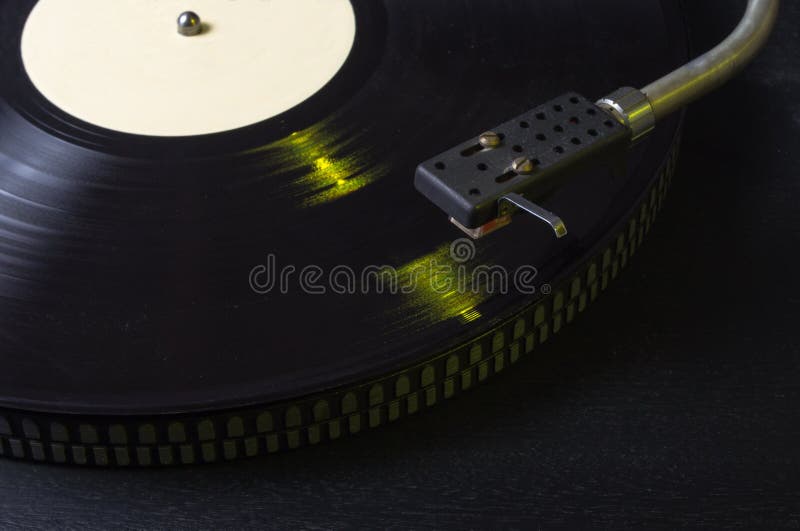Vinyl on the Record Player. Stock Photo - Image of vinyl, analog: 87269852
