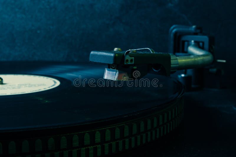 Vinyl on the Record Player. Stock Photo - Image of audio, vinyl: 89694036