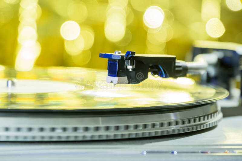 Vinyl record player stock photo. Image of classic, nightclub - 207411240
