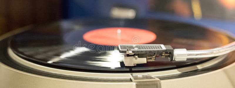 Vinyl Record Player, Bright Lights Disco-bokeh Stock Photo - Image of ...