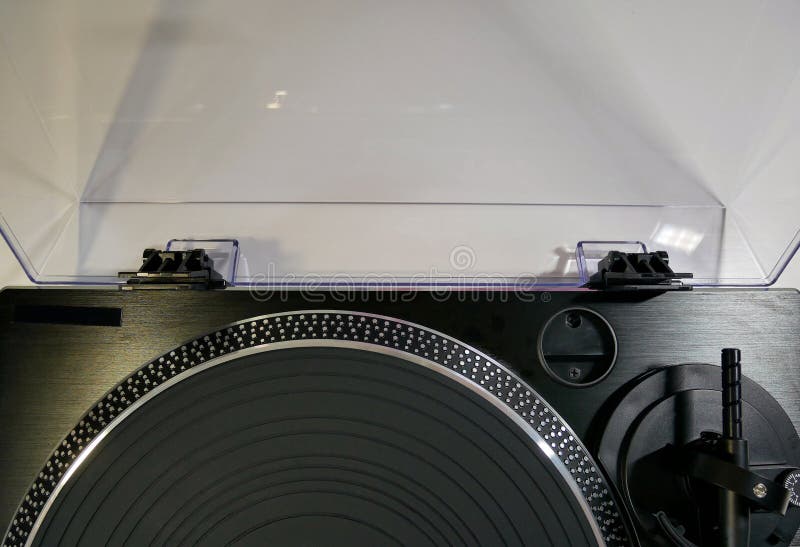 A Vinyl Record Player. Details and Close-up of the Vinyl Player Stock ...
