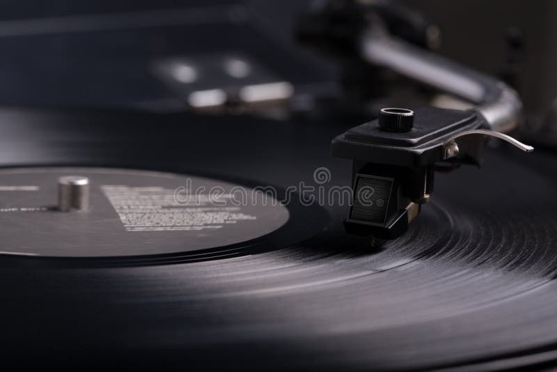 Vinyl record Player stock photo. Image of night, play - 88109574