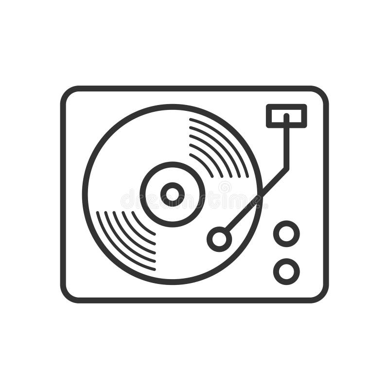 Vinyl Record Player Icon Vector Design Templates Stock Vector ...