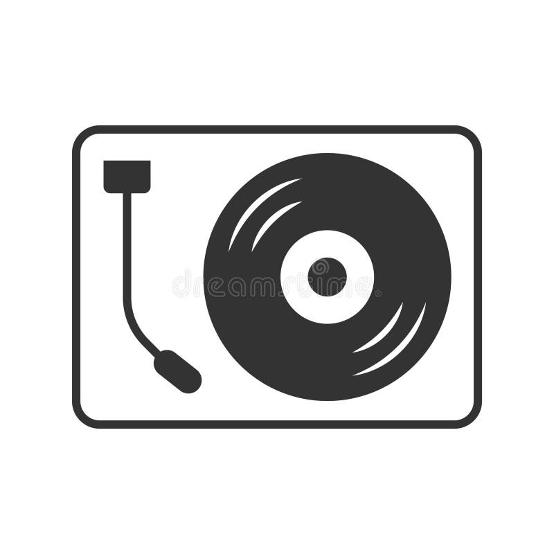 Vinyl Record Player Icon Vector Design Templates Stock Vector ...