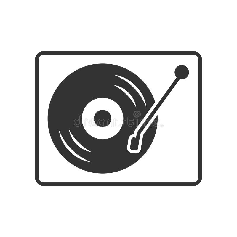 Vinyl Record Player Icon Vector Design Templates Stock Vector ...
