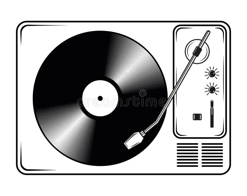 Vector Vinyl Record Player Arm Stock Illustrations – 116 Vector Vinyl ...