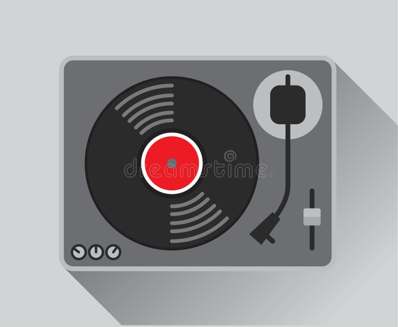 Vinyl record player stock vector. Illustration of play - 67162381