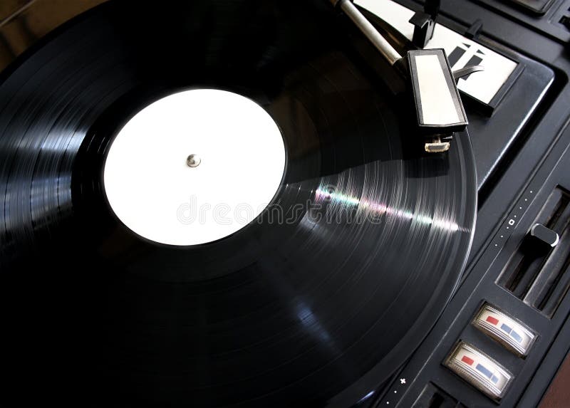Vinyl record on players stock photo. Image of plastic - 16587936