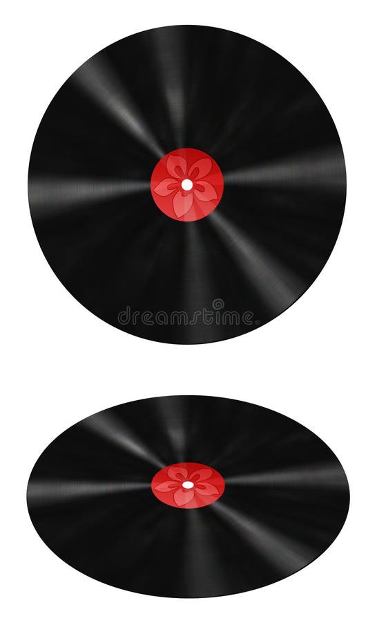 Vinyl Record Red Label Stock Illustrations – 751 Vinyl Record Red Label ...