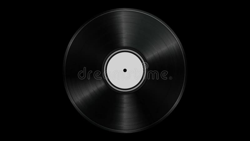 Vinyl Record is Rotating on 4K Animation. Animation Video Retro Vinyl ...