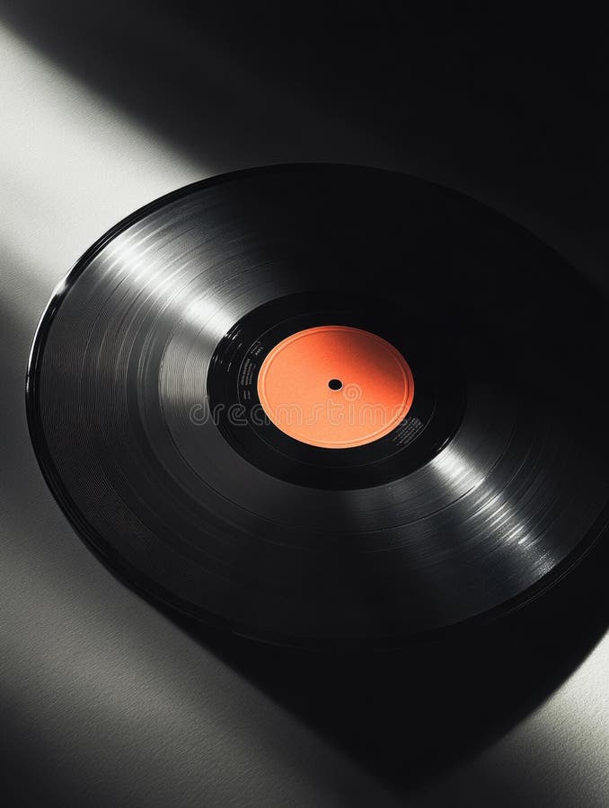 Vinyl Record on Table stock image. Image of decor, surface - 381754493