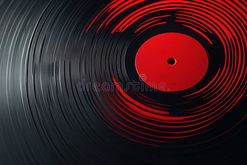 Vinyl Record Texture with Soundwave Ripples Creating a Rhythmic and ...