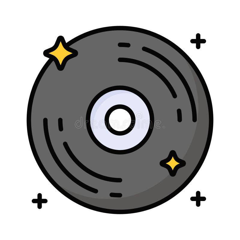 Vinyl Record Vector Design, Icon of Music Disc in Modern Style Stock ...