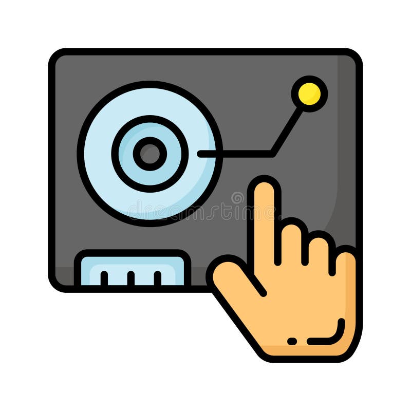 Vinyl Record Vector Design, Icon of Music Disc in Modern Style Stock ...