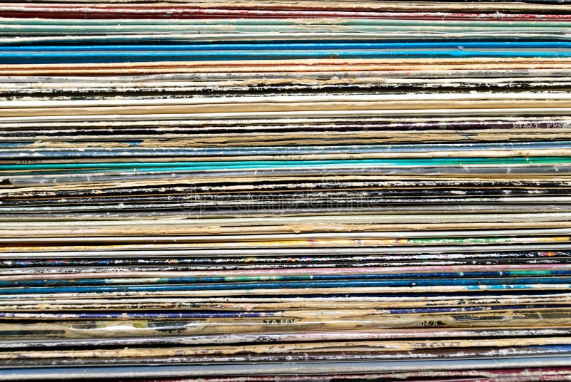 Pile of old vinyl records stock image. Image of cover - 43287271