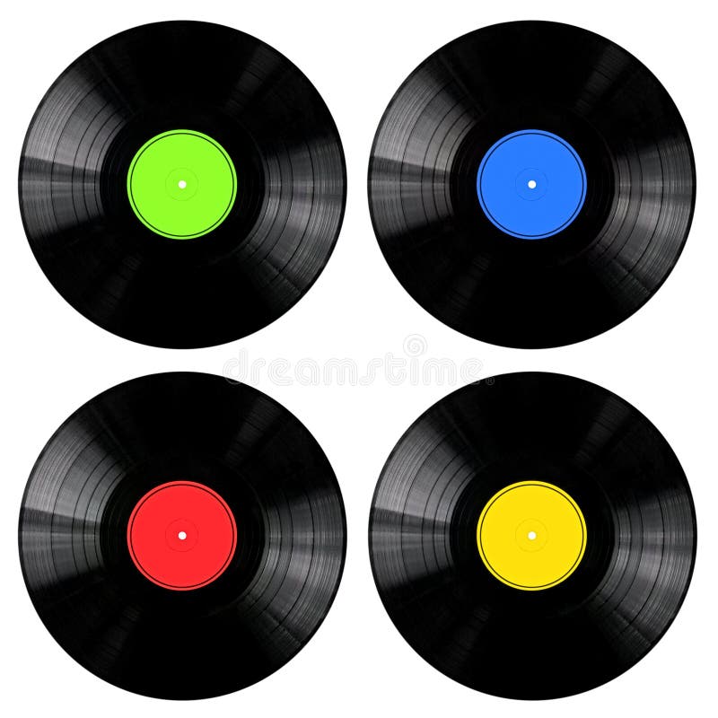 Vinyl Records Collection stock illustration. Illustration of grooves ...