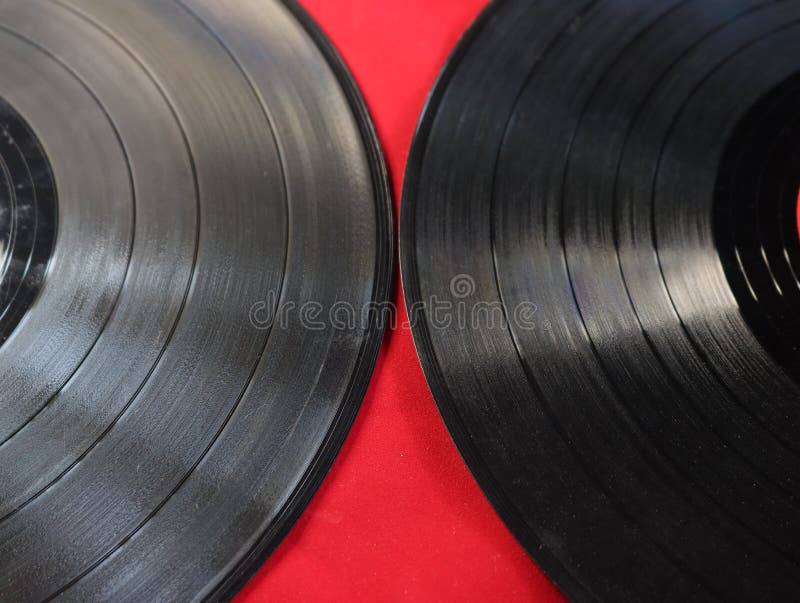 Vinyl Records Old Music Format Turntables Long Play Stock Photo - Image ...