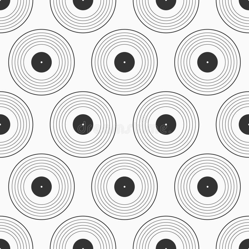 Seamless Vinyl Records Pattern or Background Stock Vector ...