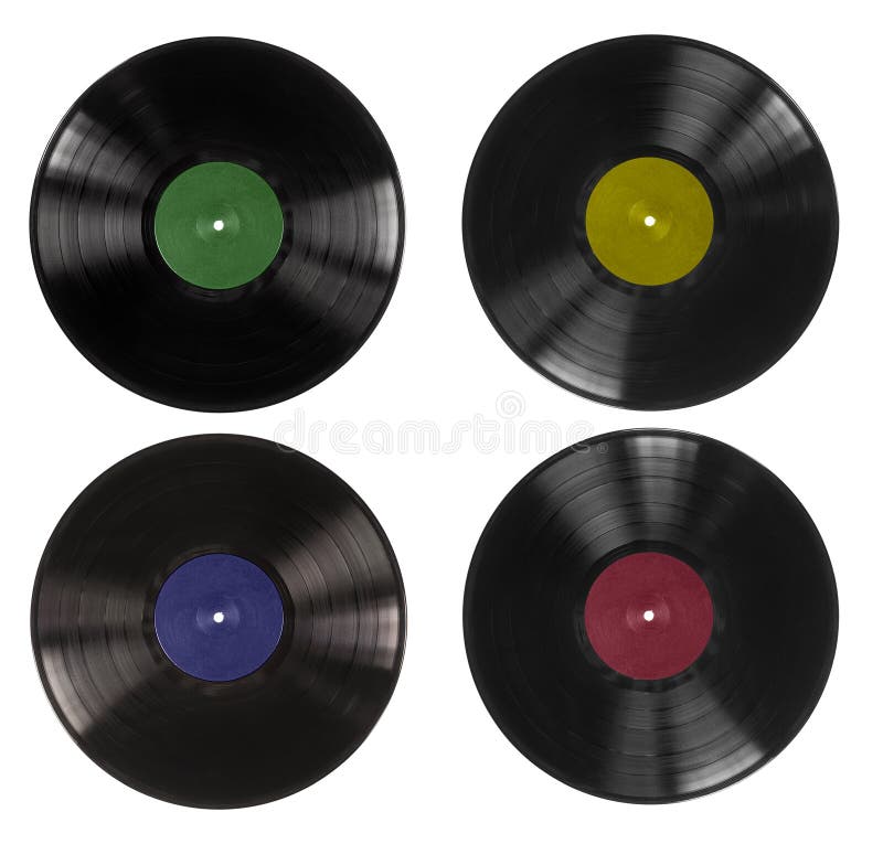 Vinyl records on white stock photo. Image of background - 68280230