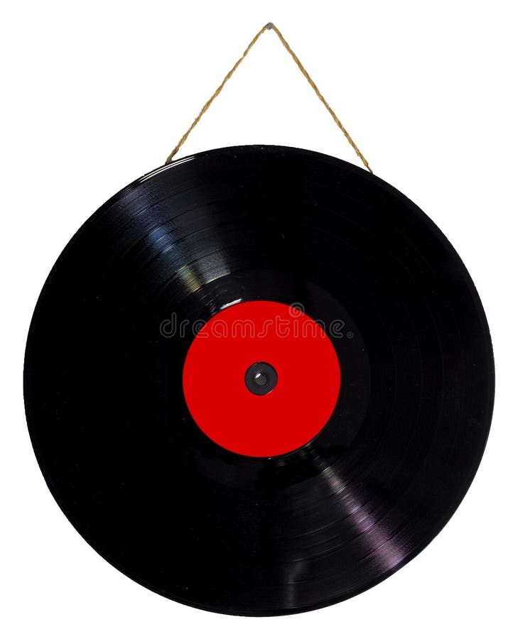 Vinyl 33 Rpm Hanging with String Stock Image - Image of popular, retro ...