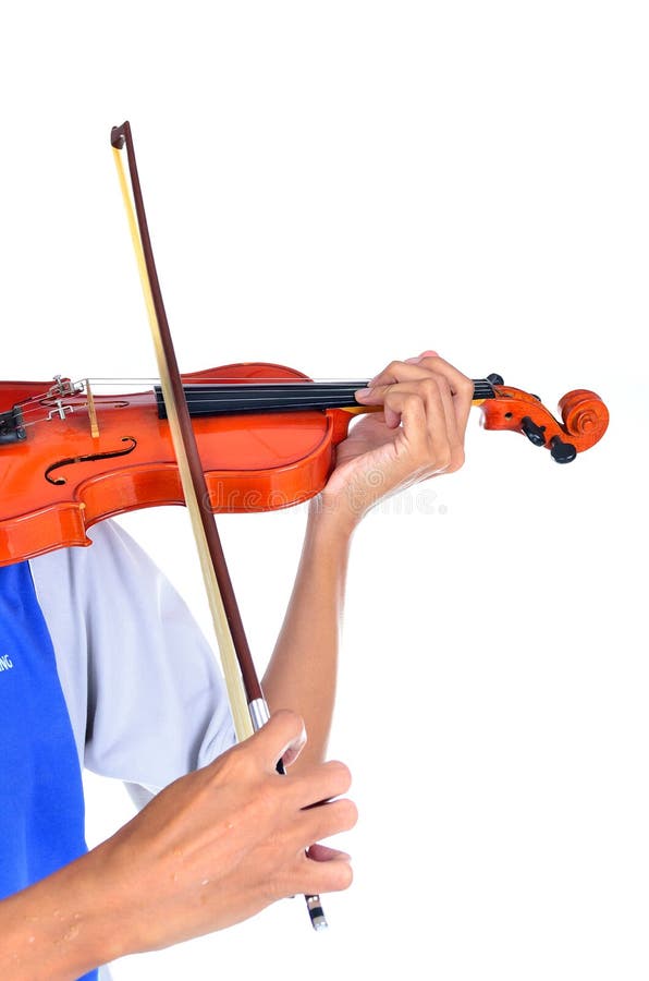Detail Of Violin Being Played Stock Image - Image of band ...