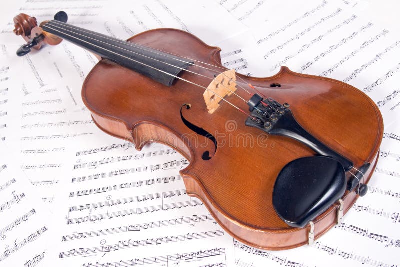 Viola in the note stock photo. Image of symphony, violin - 24217858
