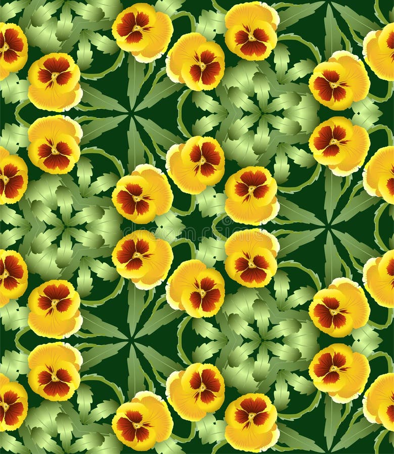 Viola. Seamless Pattern for Background, Wallpapers Stock Vector ...