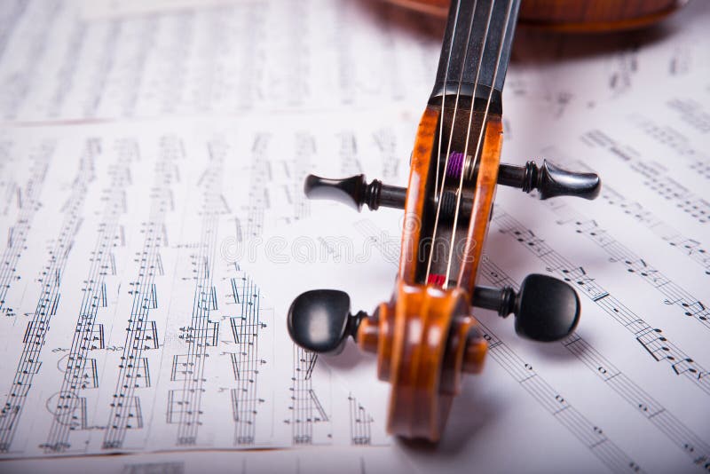 Viola on the Sheets of Notes Stock Photo - Image of chord, sheet: 98085332