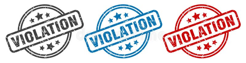 VIOLATION Stamp and Handcuffs. Crime and Punishment Related Conceptual ...