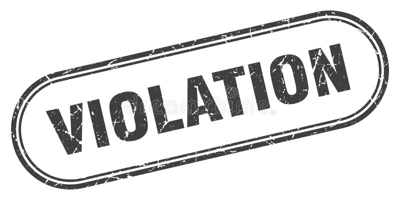 Violation Stamp. Violation Round Vintage Grunge Label Stock Vector ...
