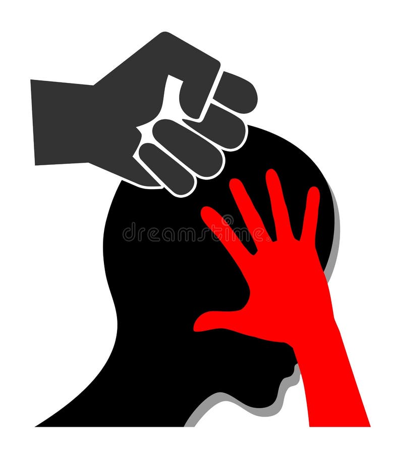 Violence against Women stock illustration. Illustration of domestic ...