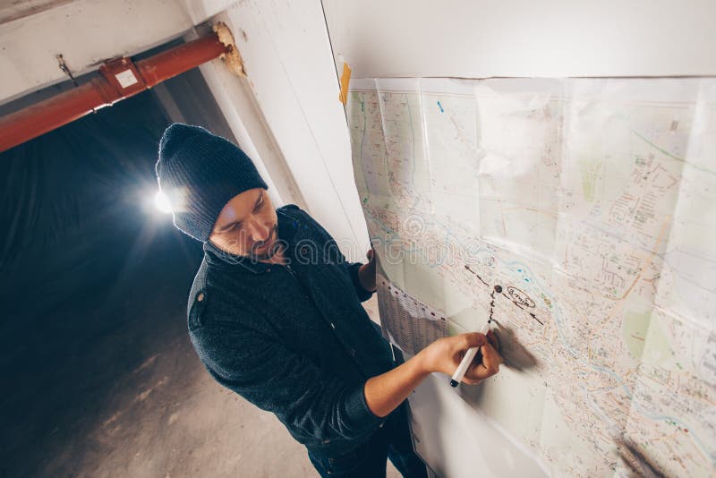 Violent Men Making Plan for Robbery Stock Photo - Image of armed ...