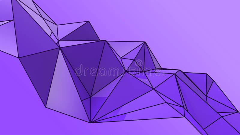 Violet Abstract Modern Crystal Background. Polygon, Line, Triangle ...