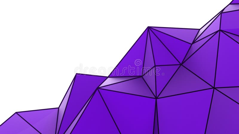 Violet Abstract Modern Crystal Background. Polygon, Line, Triangle ...