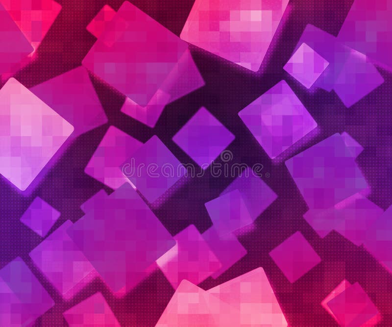 Violet Abstract Shapes Background Stock Illustration - Illustration of ...