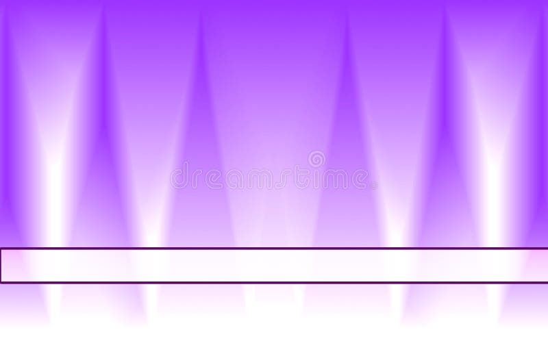 Violet Vertical Rays. Abstraction Background with White Ribbon and Trim ...