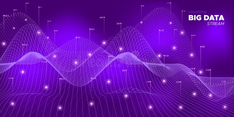 Violet Big Data Analytics. Statistic Background Stock Vector ...