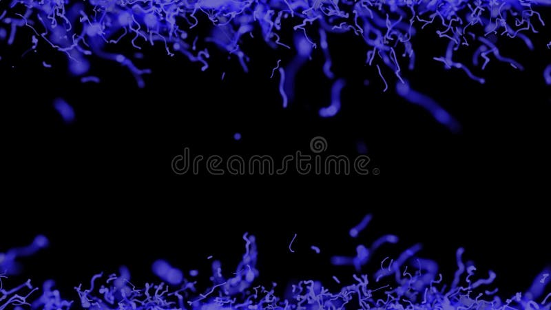Violet Blue Abstract Particles Stock Footage - Video of energy, quantum ...