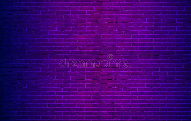 Violet and Blue Gradient Brick Wall. Halloween Background Stock Image ...