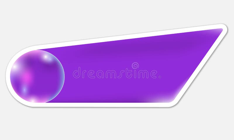 Violet box for text stock vector. Illustration of site - 33792789