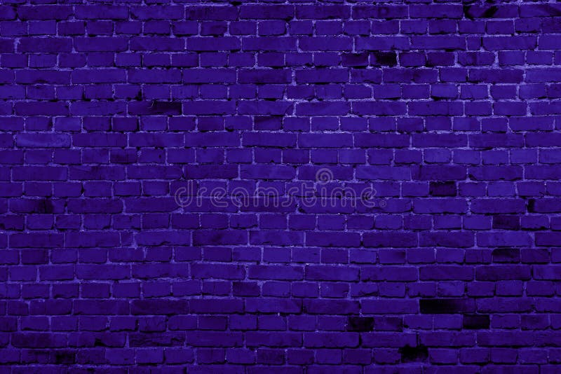Violet Brick Building Wall. Interior of a Modern Loft Stock Photo ...