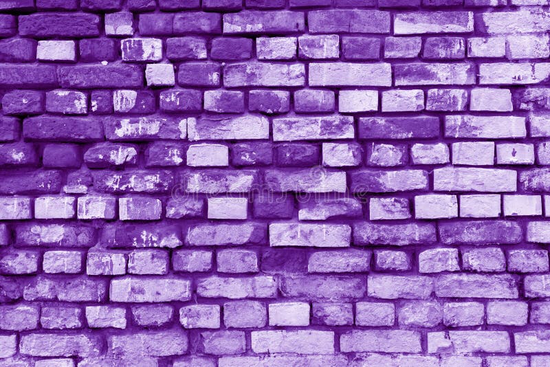 Violet Brick Building Wall. Interior of a Modern Loft Stock Photo ...