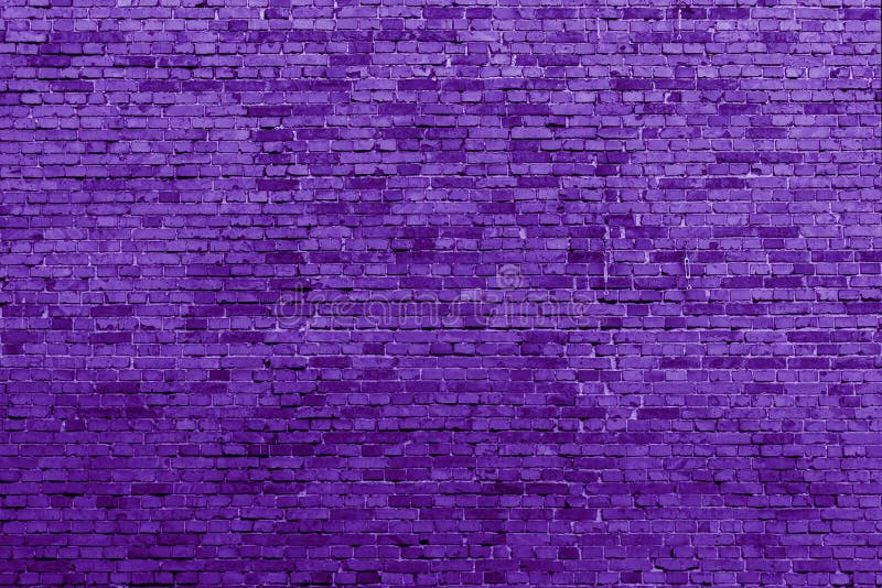 Violet Brick Building Wall. Interior of a Modern Loft Stock Image ...