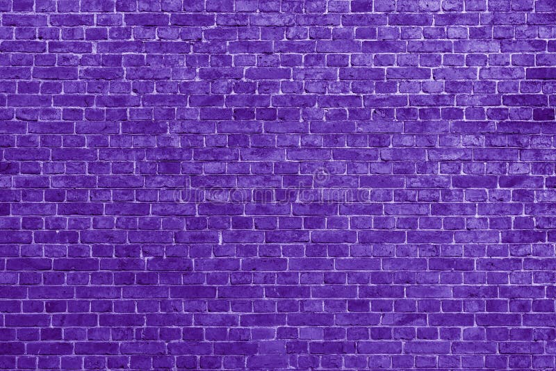 Violet Brick Building Wall. Interior of a Modern Loft Stock Image ...
