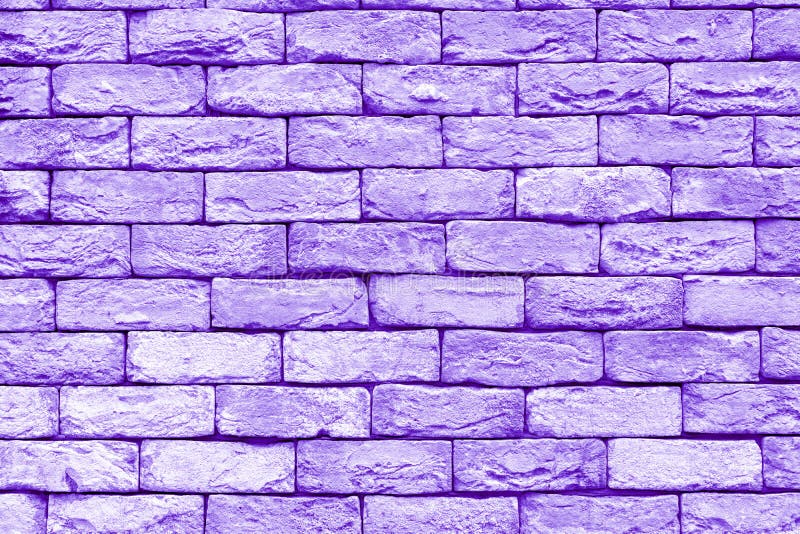 Violet Brick Building Wall. Interior of a Modern Loft Stock Image ...