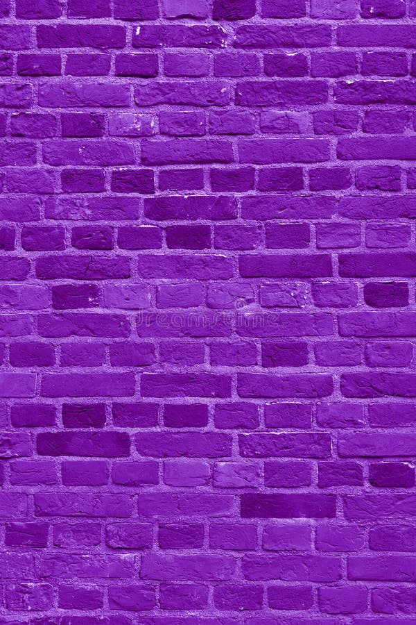 Violet Brick Building Wall. Interior of a Modern Loft Stock Image ...