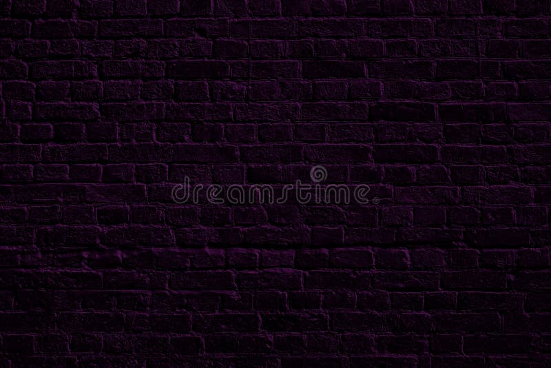 Violet Brick Wall. Loft Interior Design Stock Photo - Image of masonry ...