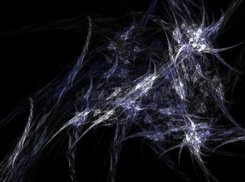 Violet Bright Nebula Abstract Fractal Effect Light Background Stock ...