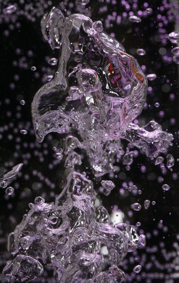 Violet Bubbles with Shapes on Colorful Background Stock Photo - Image ...