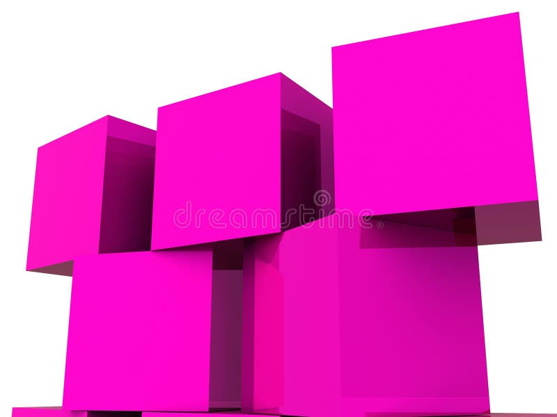 Violet building blocks stock illustration. Illustration of build - 10910623